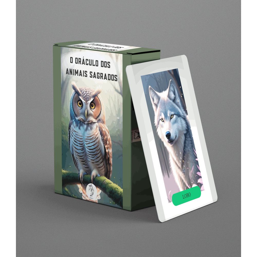O oráculo dos Animais Sagrados - Cartas e livreto - umlivro